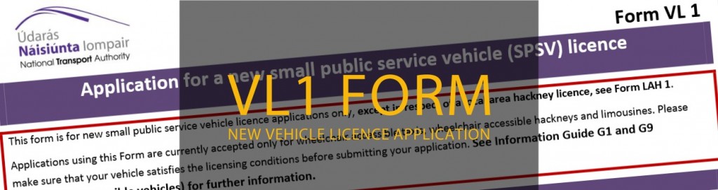 VL1 Form Download - New taxi licence application form